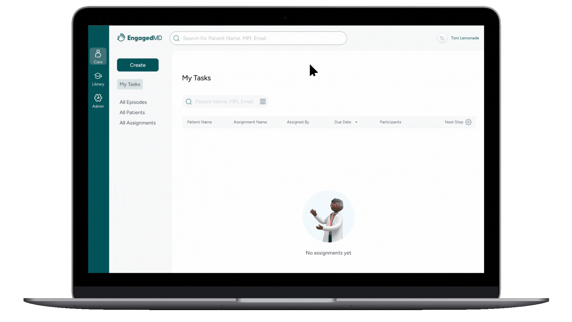 How do I monitor a patient's module progress?